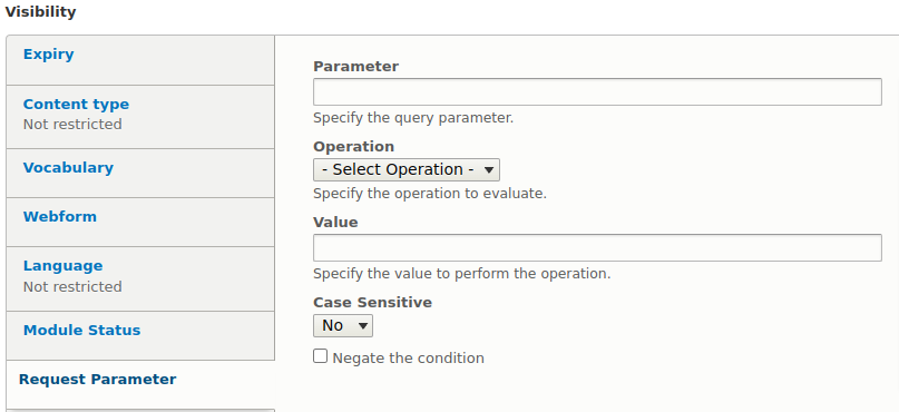 Request Parameter Condition | Drupal.org